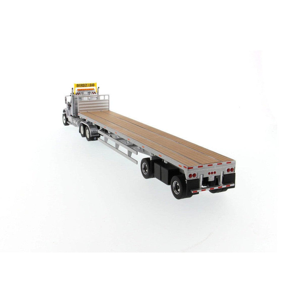 1/50 Scale International HX520 Semi Truck Toy With Flat Bed Trailer