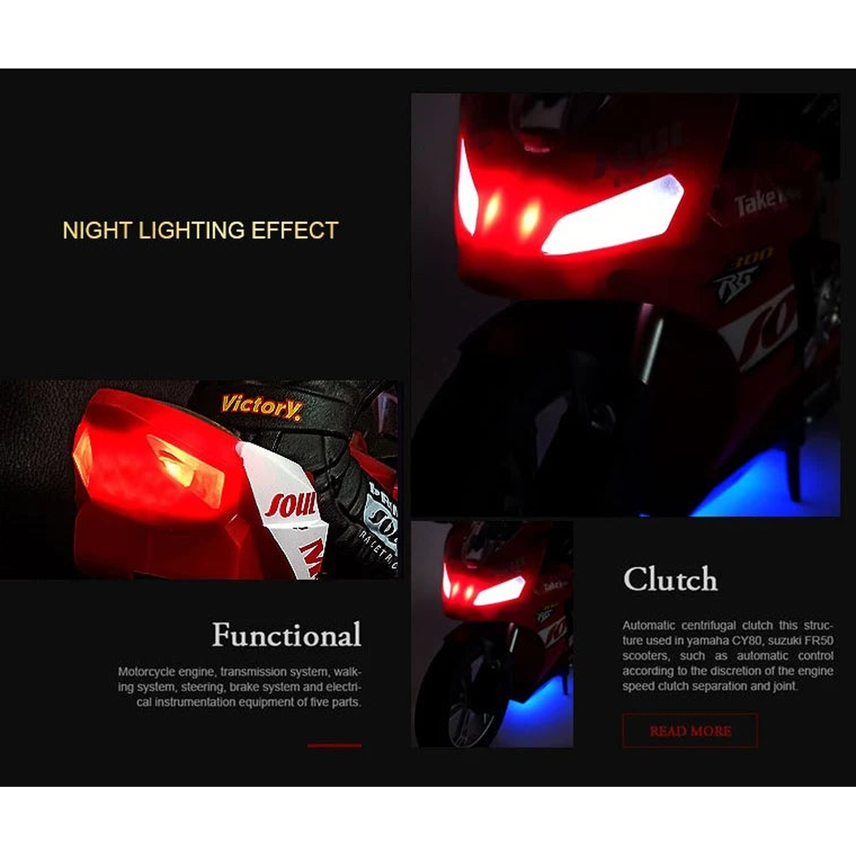 Self Balancing Stunt Remote Control Toy Self-Balancing RC Motorcycle ...