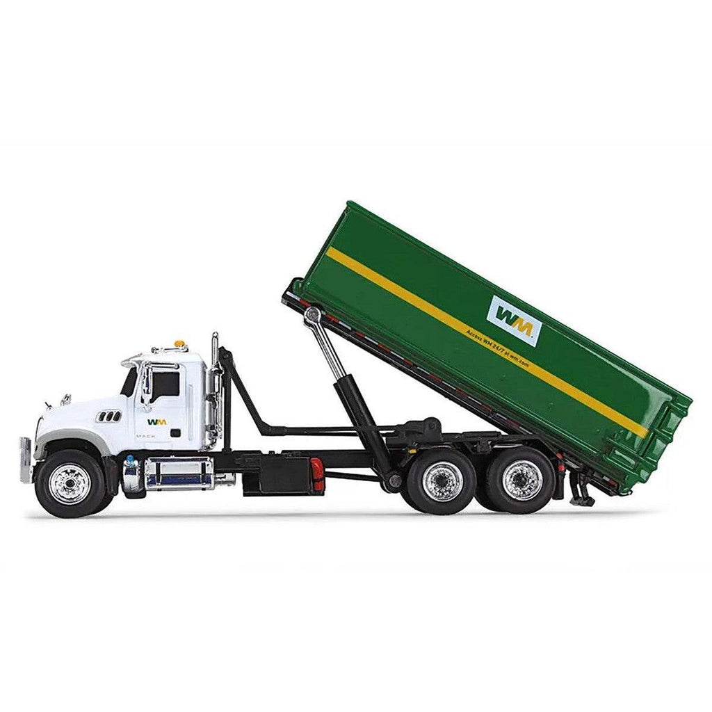 1/87 Scale Diecast Mack MP Waste Management Garbage Truck With Roll-Of