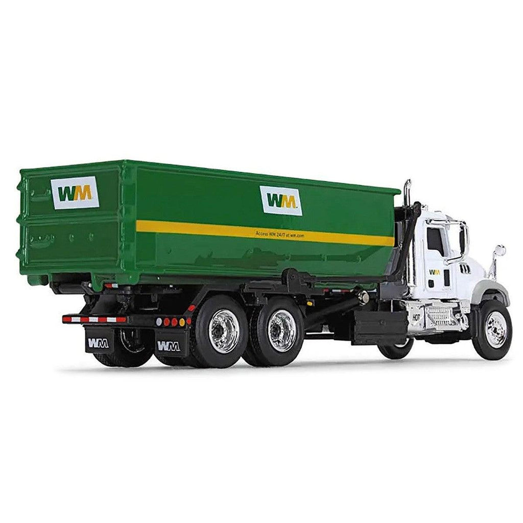 1/87 Scale Diecast Mack MP Waste Management Garbage Truck With Roll-Of
