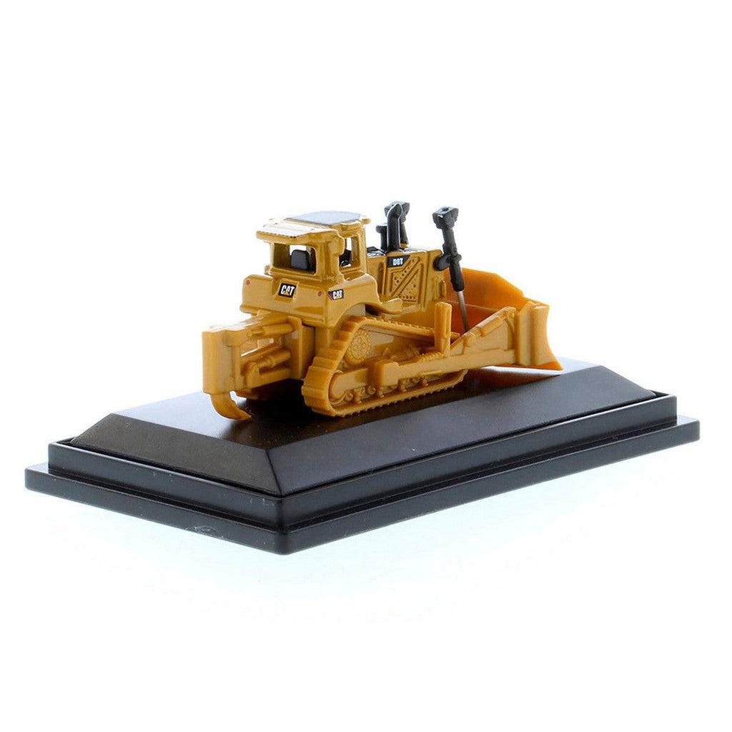 Micro Scale Caterpillar D8T Yellow Bulldozer Toy