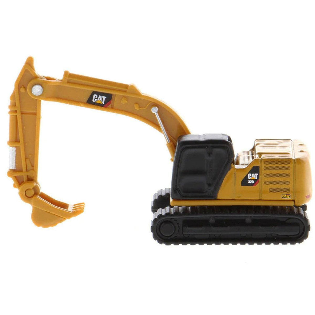 Micro Scale Yellow Diecast Caterpillar 320 Excavator Toy