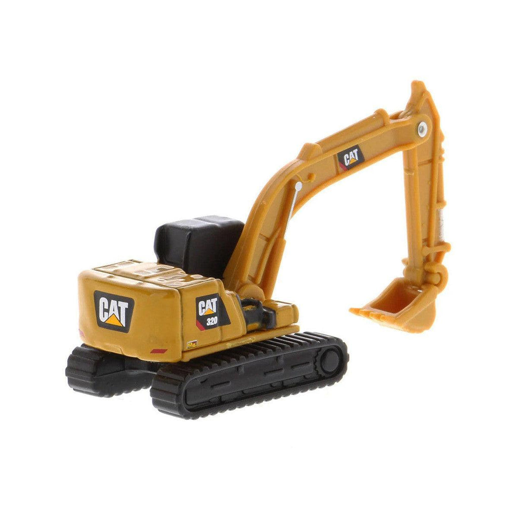Micro Scale Yellow Diecast Caterpillar 320 Excavator Toy