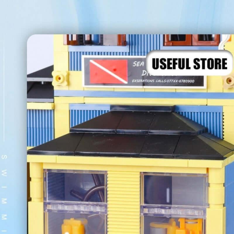 1460 Piece Model Fishing Shack Set