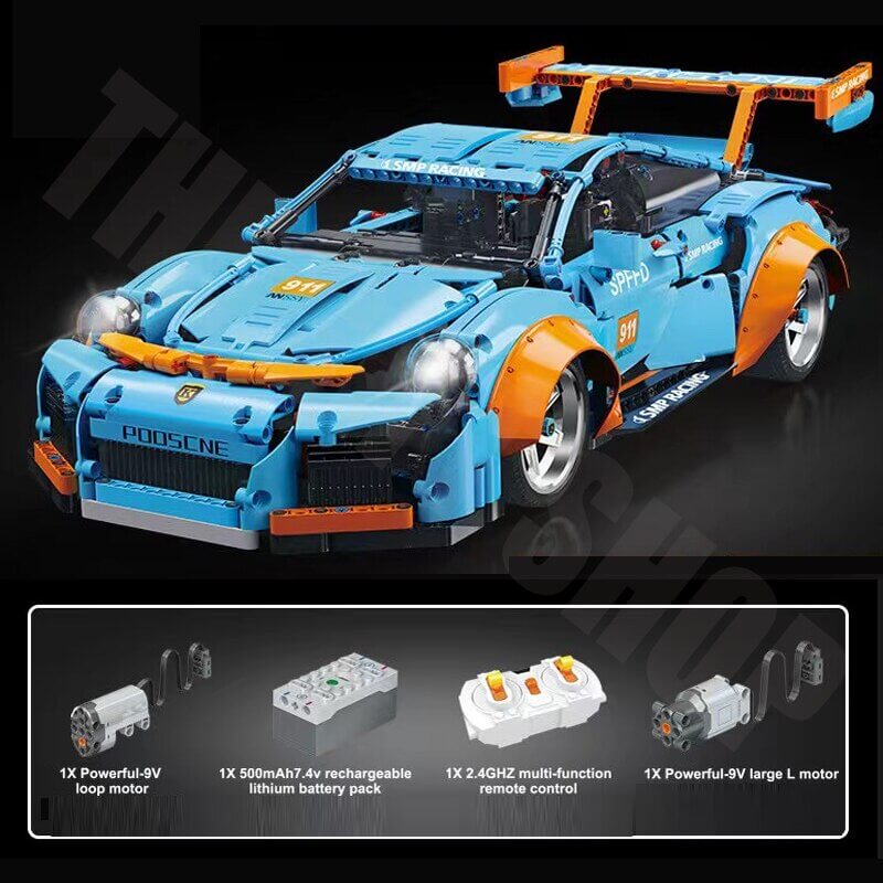1883 PCS Technical Like Germain 911 Coupe Remote Control Model Set