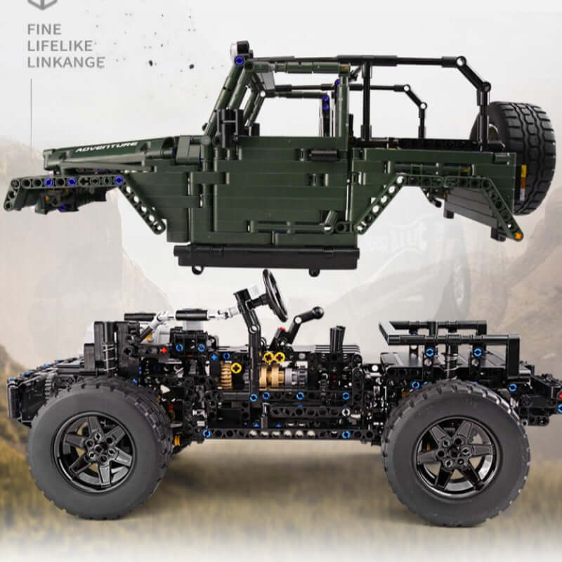 2096 Piece Technical 4x4 Remote Control Model Set