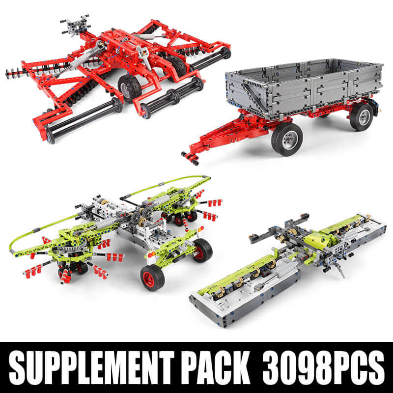 2596 Piece Technical Remote Farm Tractor Model Set