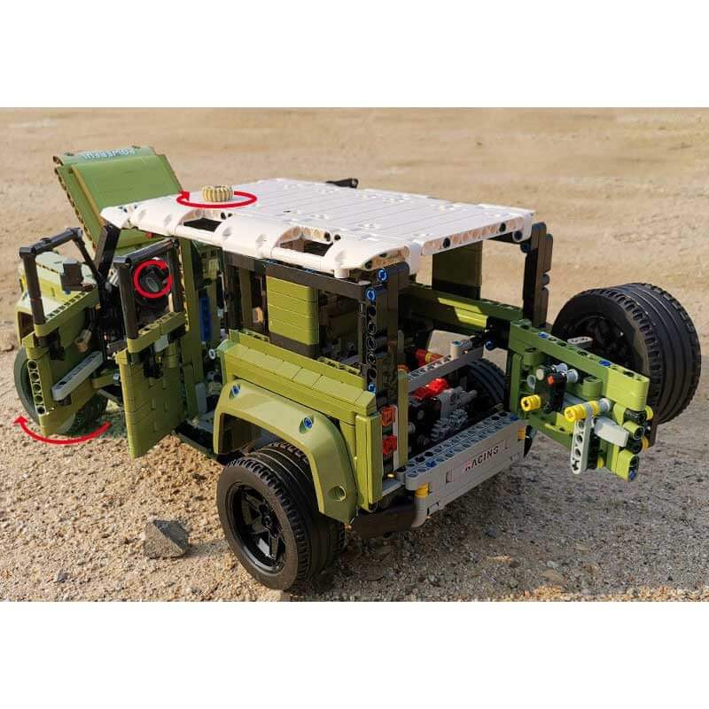 2668 Piece Technical Like 4 Door Defender Model Set