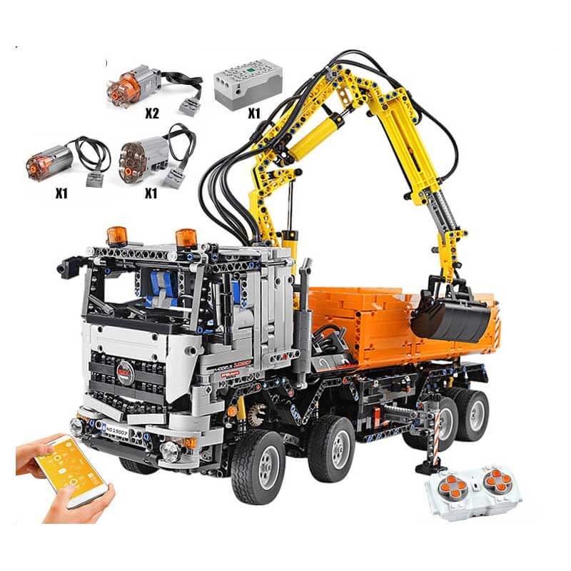 2819 Piece Technical Remote Control Construction Boom Truck Model Set
