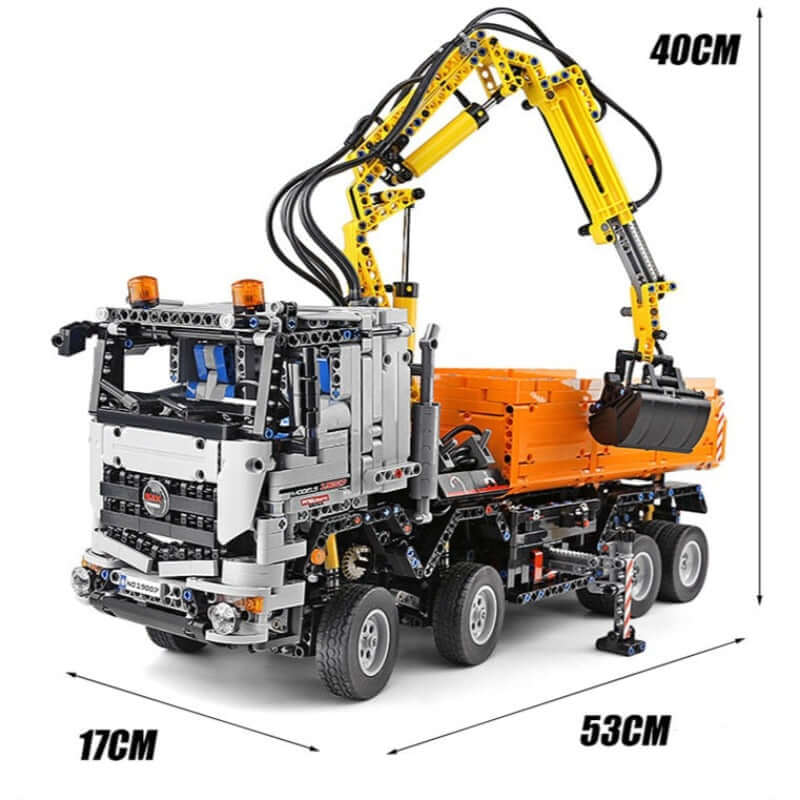 2819 Piece Technical Remote Control Construction Boom Truck Model Set