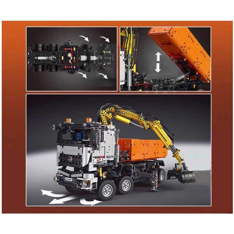 2819 Piece Technical Remote Control Construction Boom Truck Model Set