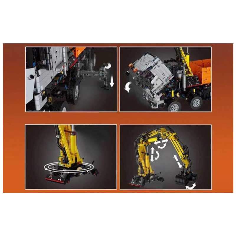 2819 Piece Technical Remote Control Construction Boom Truck Model Set