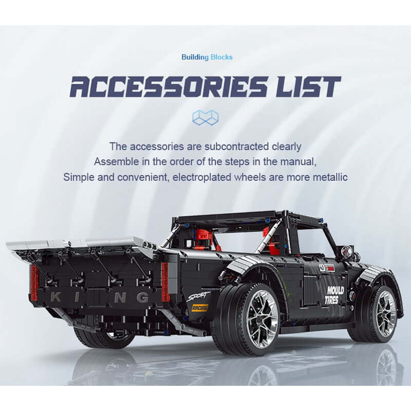 3695 Piece Technical Remote Control Low Rider Truck Model Set