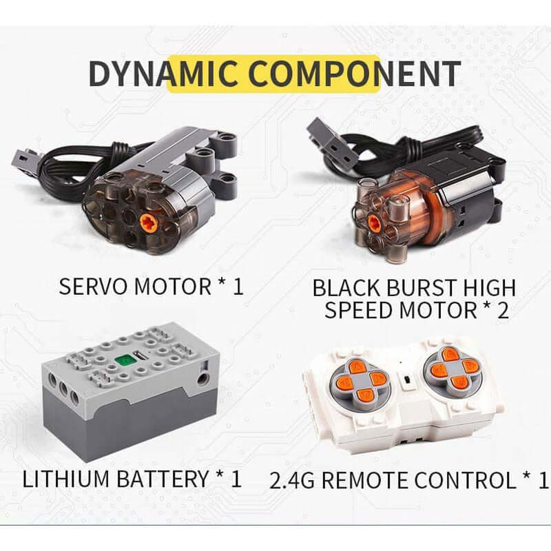 394 Piece Technical Remote Control Dune Buggy Model Set