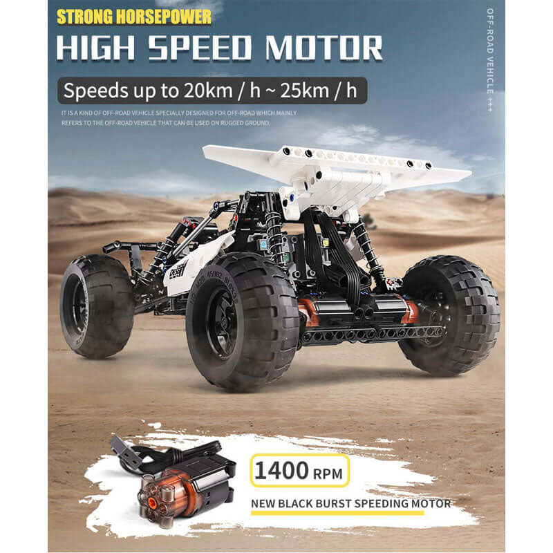 394 Piece Technical Remote Control Dune Buggy Model Set