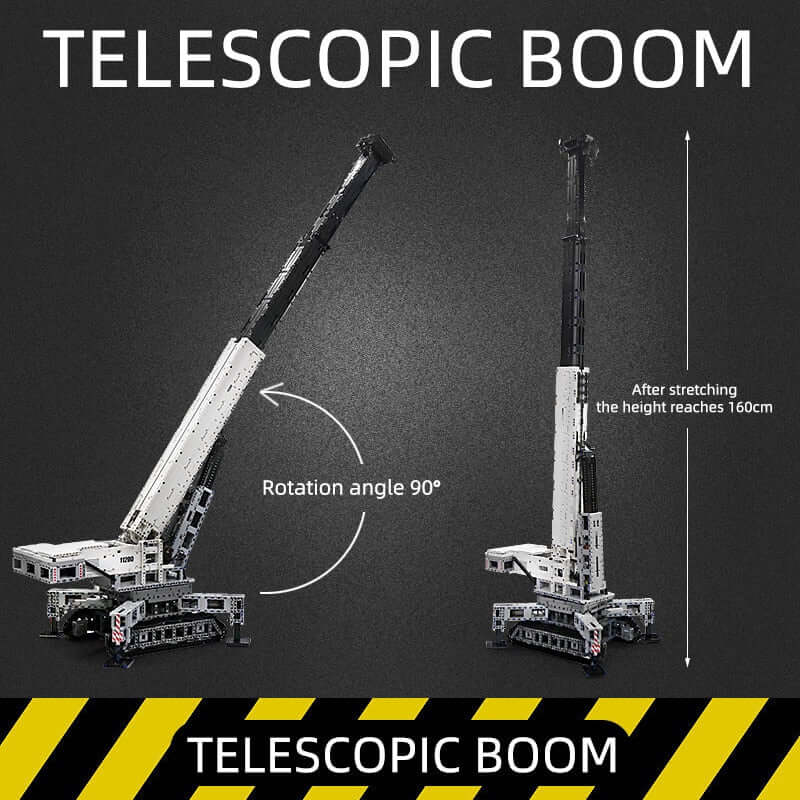 4000 Piece Technical Heavy Duty Track Crane Remote Control Model Set