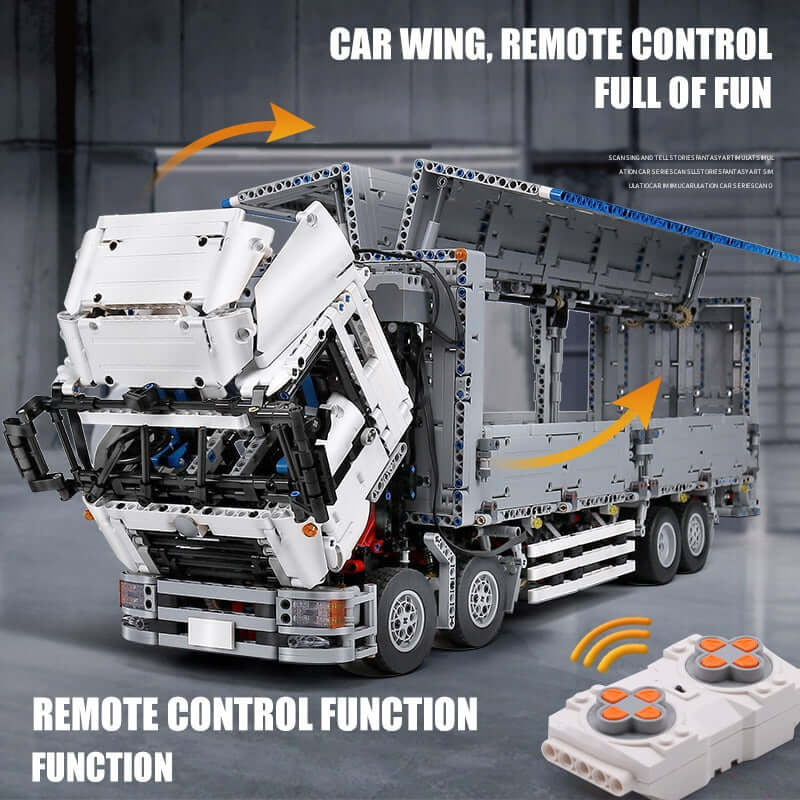 4166 PCS Technical Remote Control Container Truck Model Kit