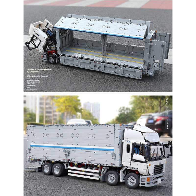 4166 PCS Technical Remote Control Container Truck Model Kit