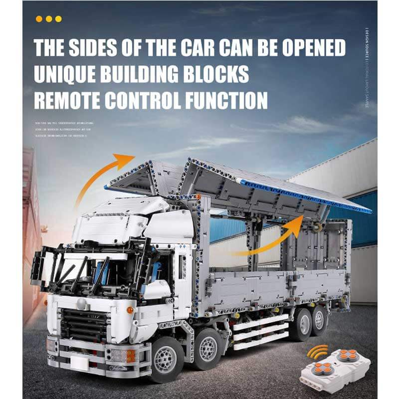 4166 PCS Technical Remote Control Container Truck Model Kit