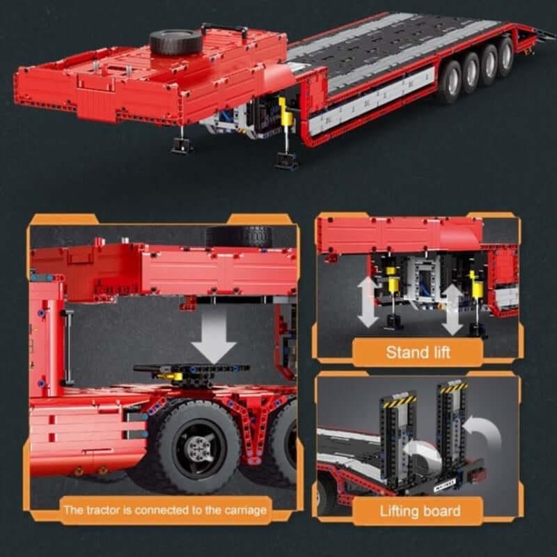 8193 Piece Technical Remote Control Tractor Truck and Trailer Model Se