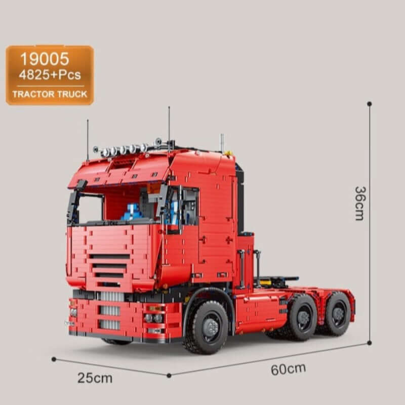 8193 Piece Technical Remote Control Tractor Truck and Trailer Model Se