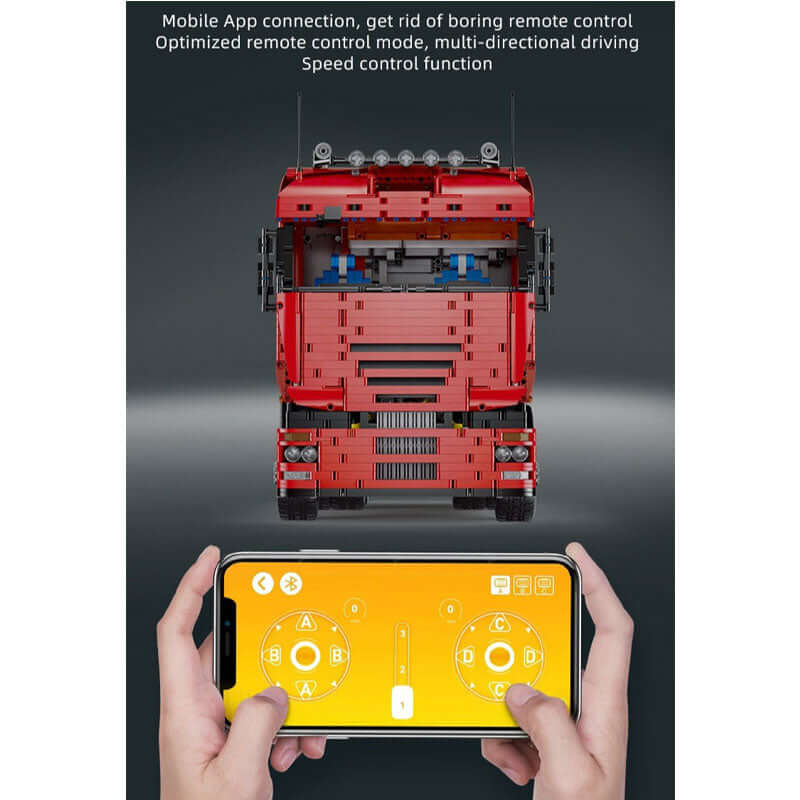 8193 Piece Technical Remote Control Tractor Truck and Trailer Model Se