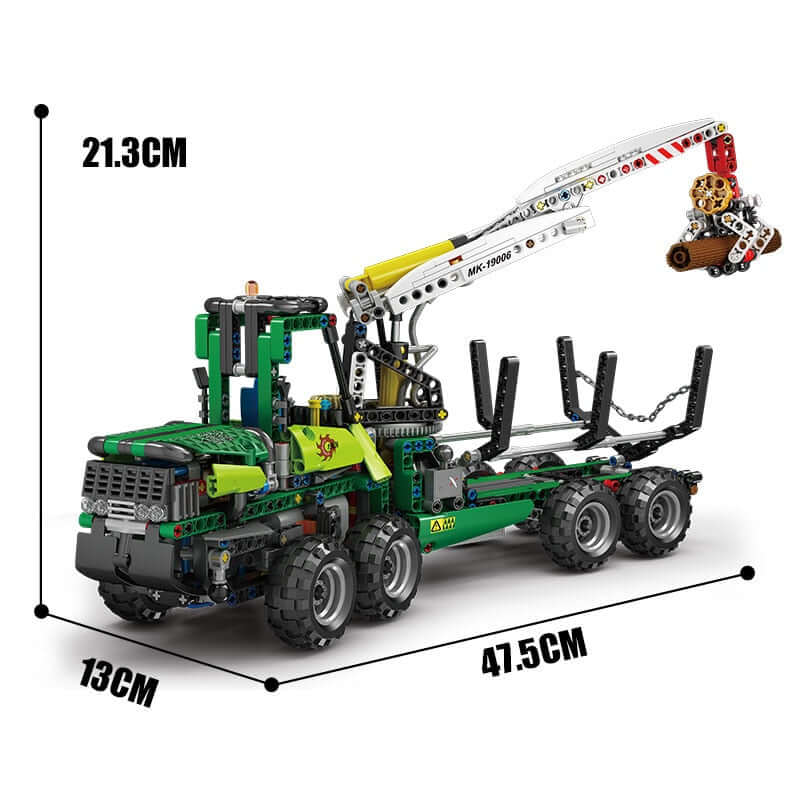 938 Piece Technical Remote Control Log Loader Model Set