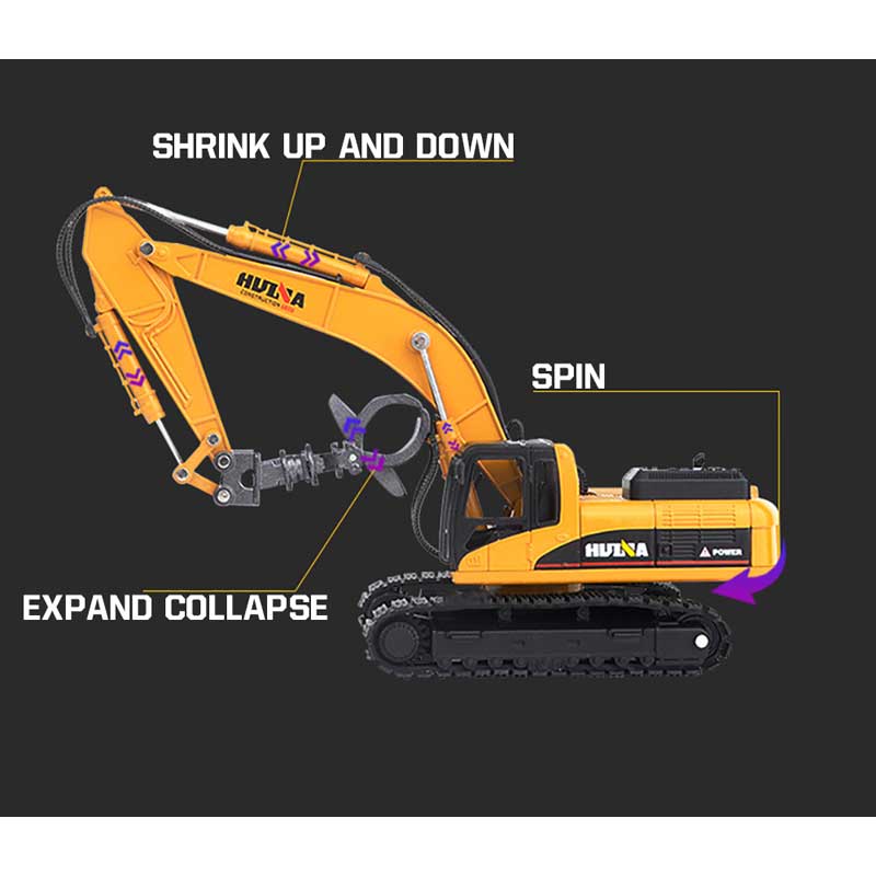 1/50 Scale Excavator With Timber Grapple Diecast Toy