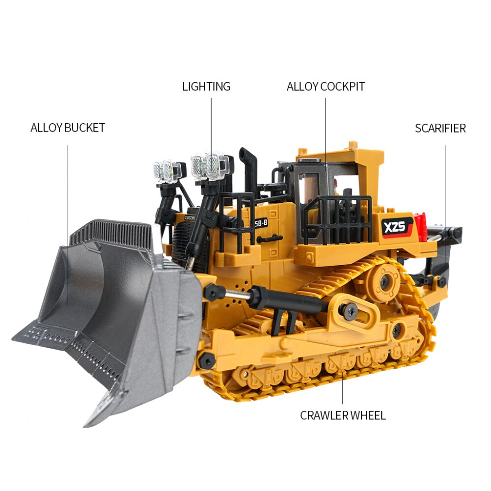 1/24 Scale 9 Channel RC Dozer