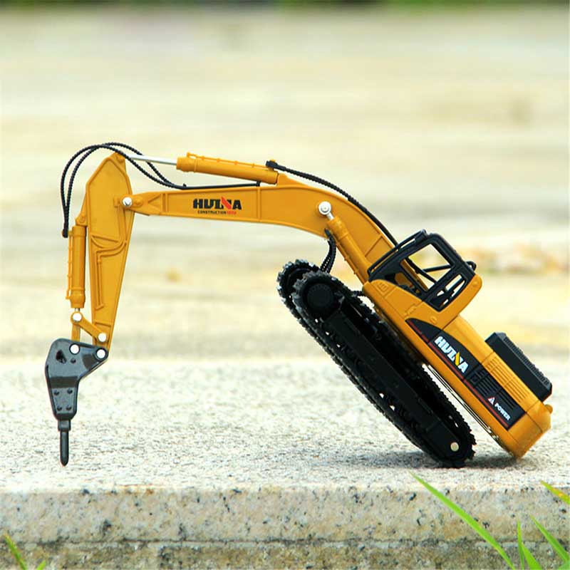 1/50 Scale Toy Excavator Metal With Hammer / Rock Breaker