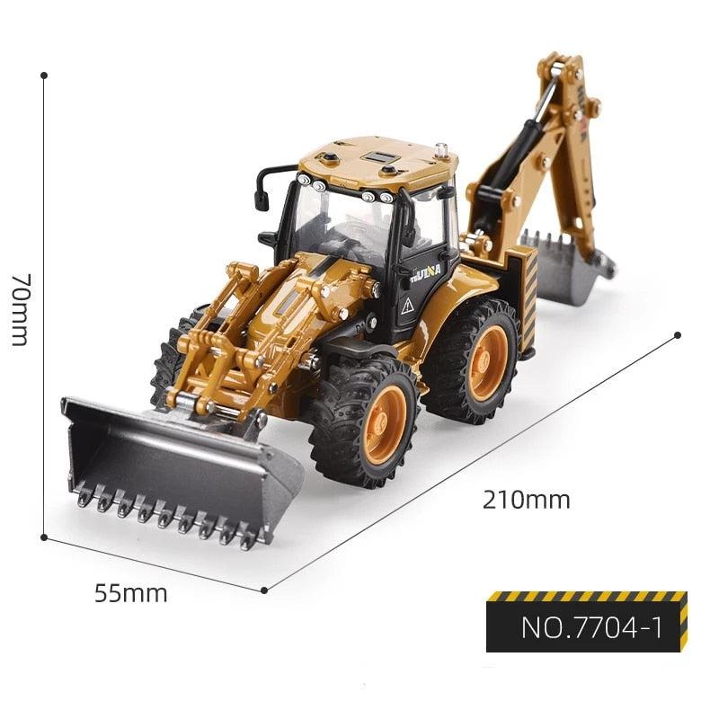 1/50 Scale Metal Alloy Backhoe Toy