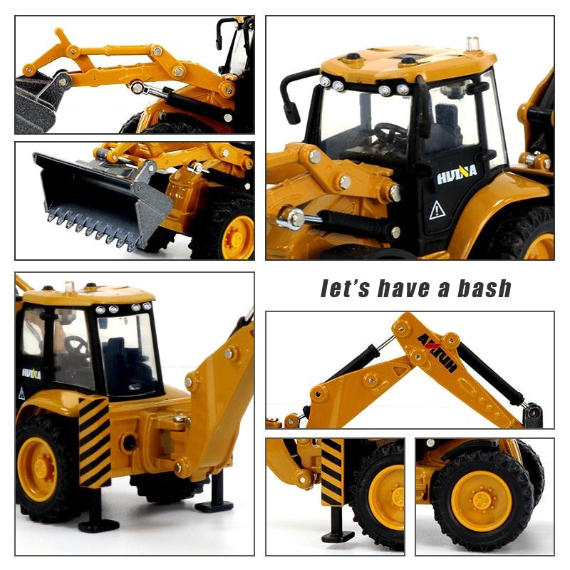 1/50 Scale Metal Alloy Backhoe Toy