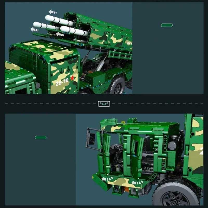 4848 Piece CJ-10 WW2 cruise missile launcher remote control set.
