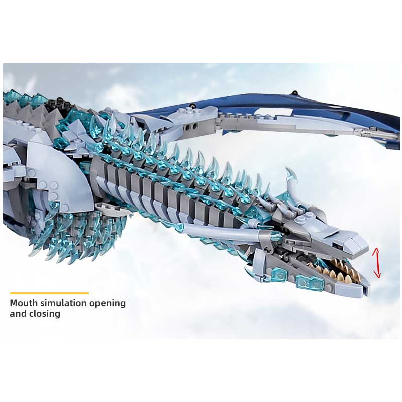 1889 Piece Dragon Sets Ice and Fire