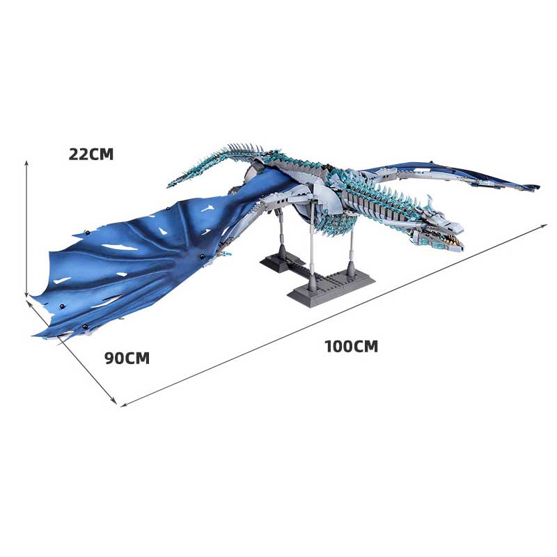 1889 Piece Dragon Sets Ice and Fire