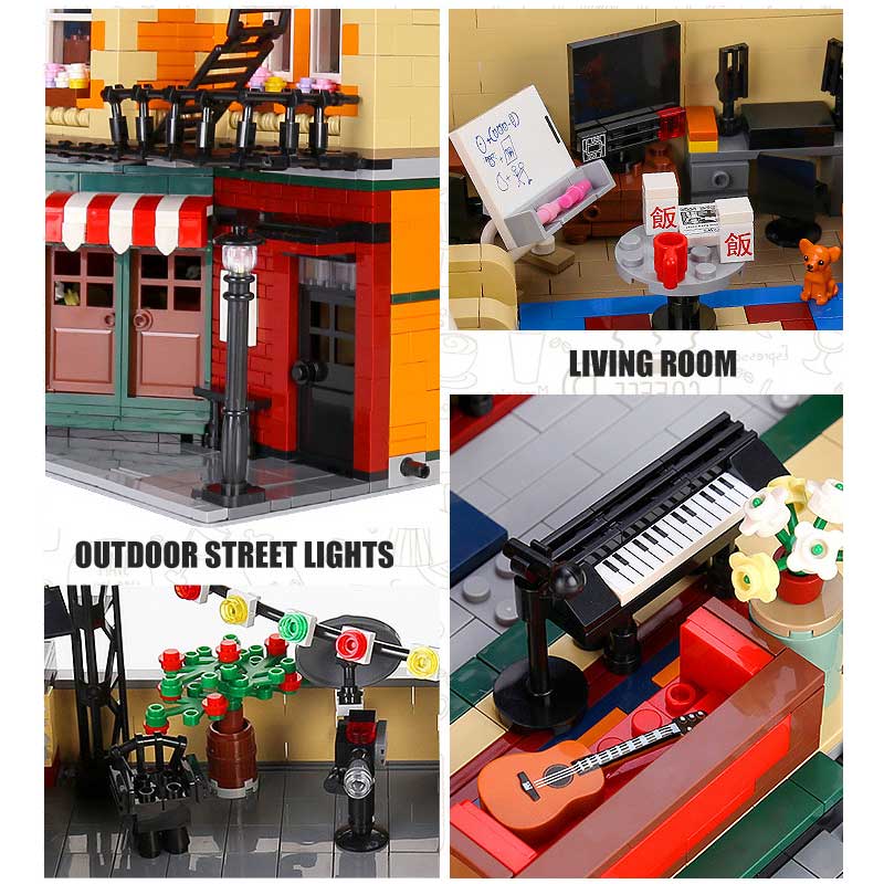 4488 Piece Friends Cafe Set With LED Lights