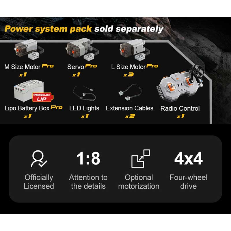 3935 Piece Military Truck Remote Control Set