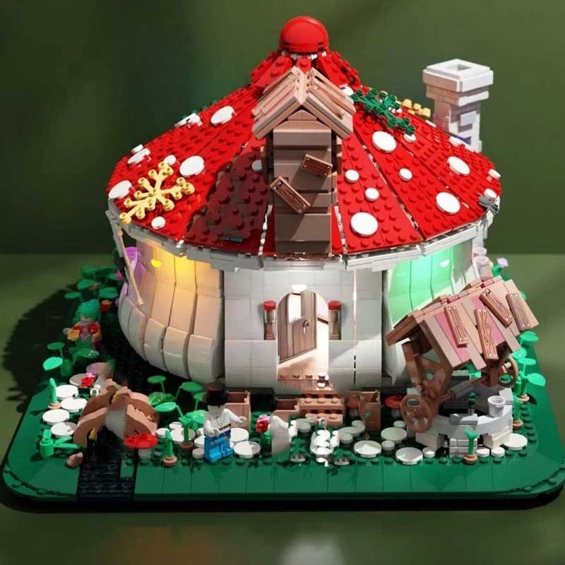 2633 Piece LED Mushroom House Set