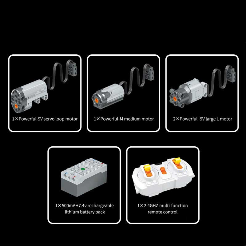 1763 Piece Technical M2A2 Remote Control WW2 Tank Set