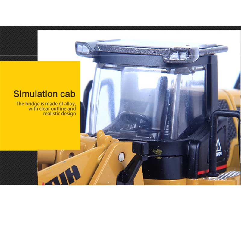 1/50 Loader Toy - Diecast Metal Wheeled Front End Loader