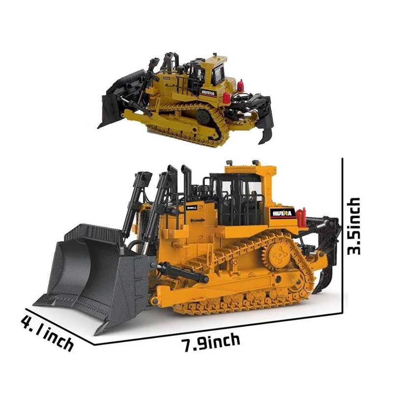 1/50 Scale Fully Metal Bulldozer Toy