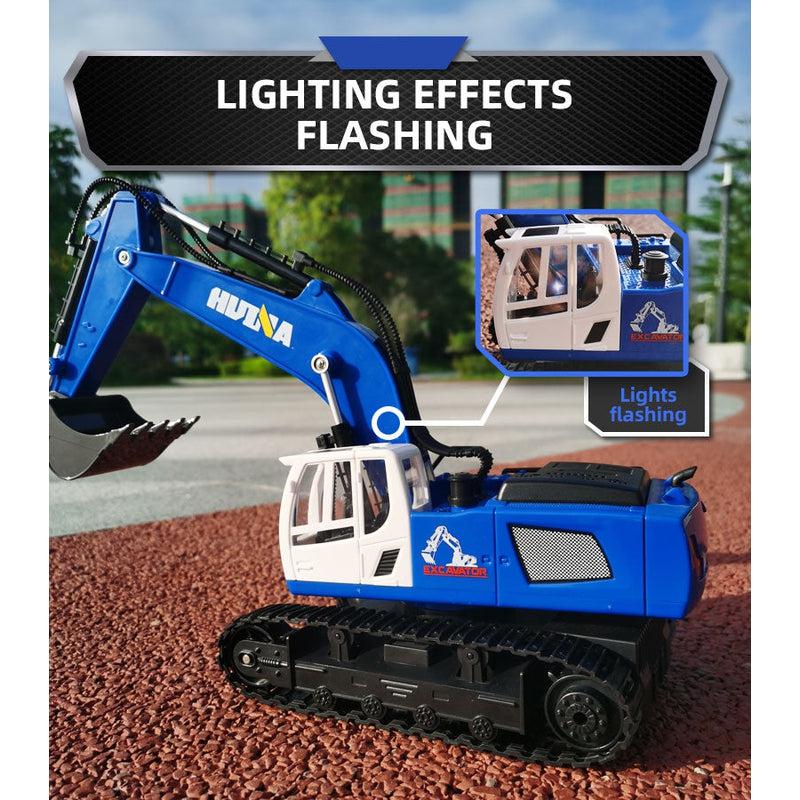 1/18 Scale Mini RC Excavator 11 Channel 2.4Ghz Plastic Kit