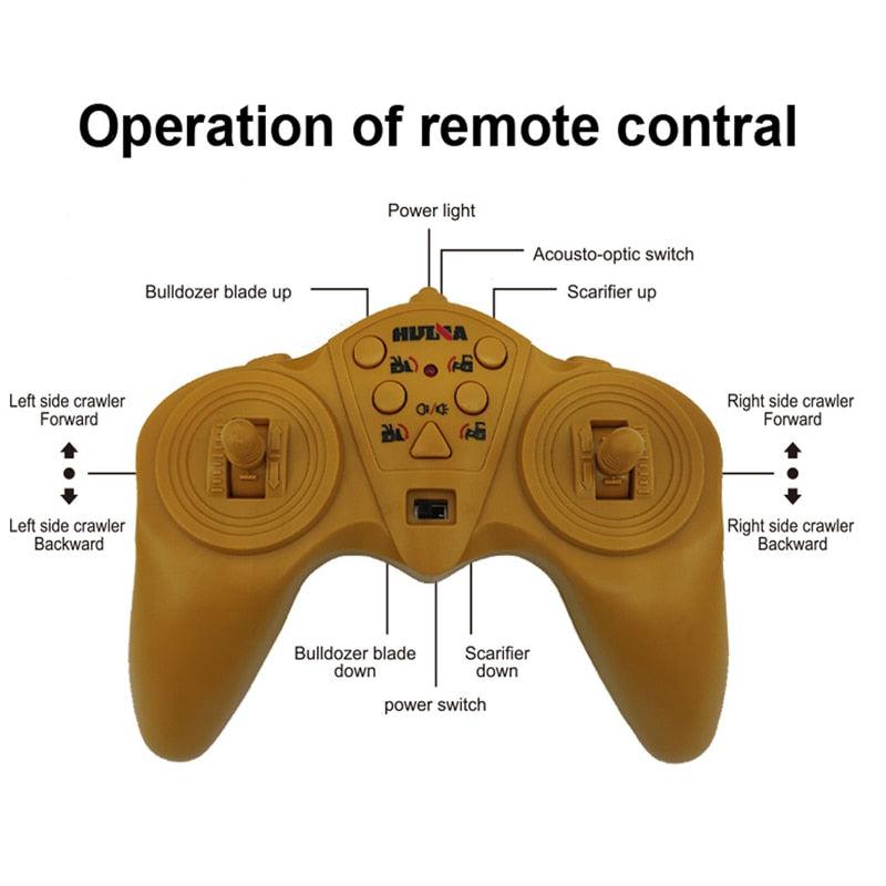 1/16 scale RC Bulldozer 9 Channel Remote Control 2.4ghz Toy