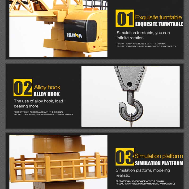 1/14 Scale Remote Control Crane - Tower Model