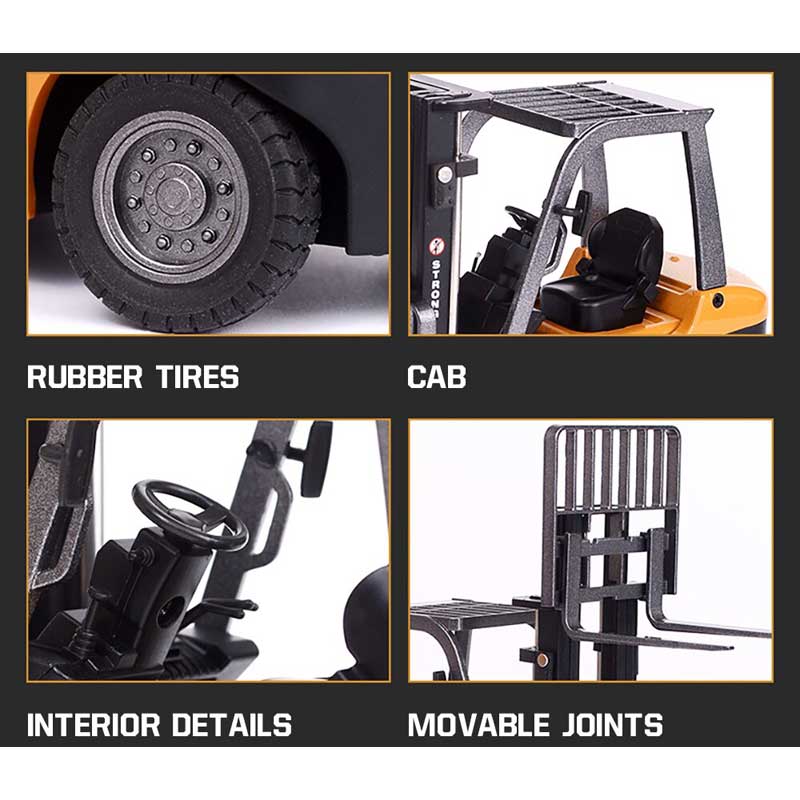 1/50 Scale Metal Diecast Toy Forklift